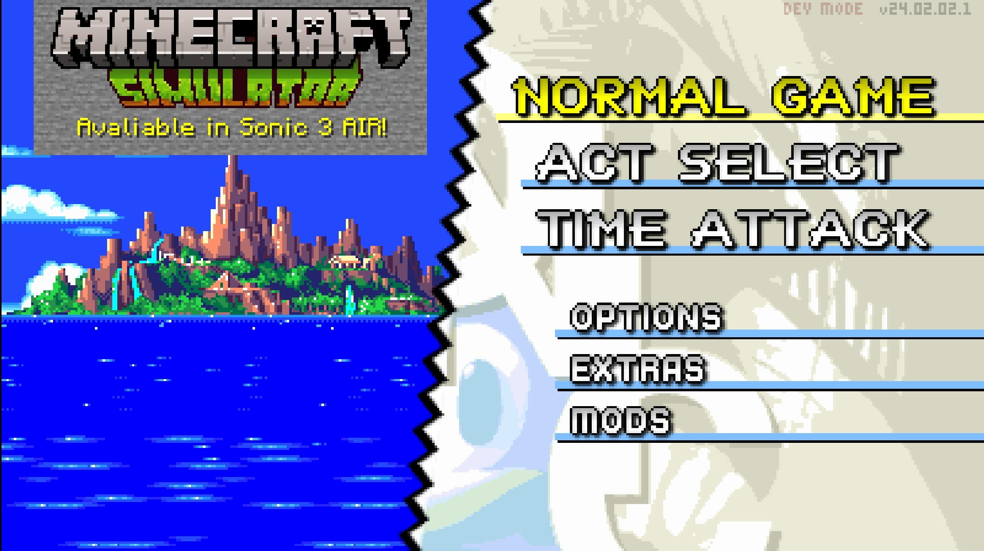 Minecraft Simulator Mod for Sonic 3 A.I.R. | S3AIR Mods
