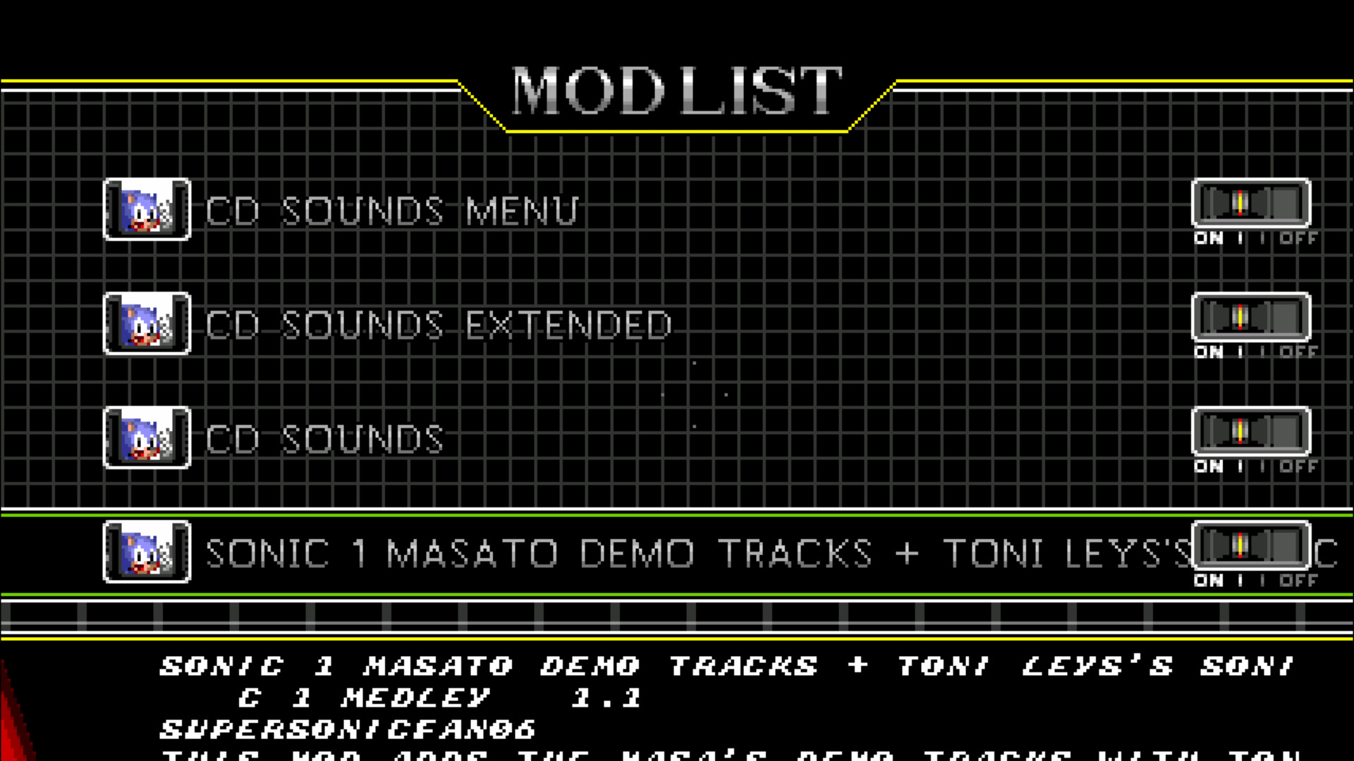 CD Sounds Mod for Sonic the Hedgehog Forever | S1F Mods
