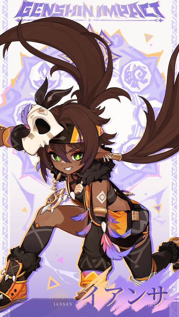 Iansan Dark hair Mod for Genshin Impact | GI Mods