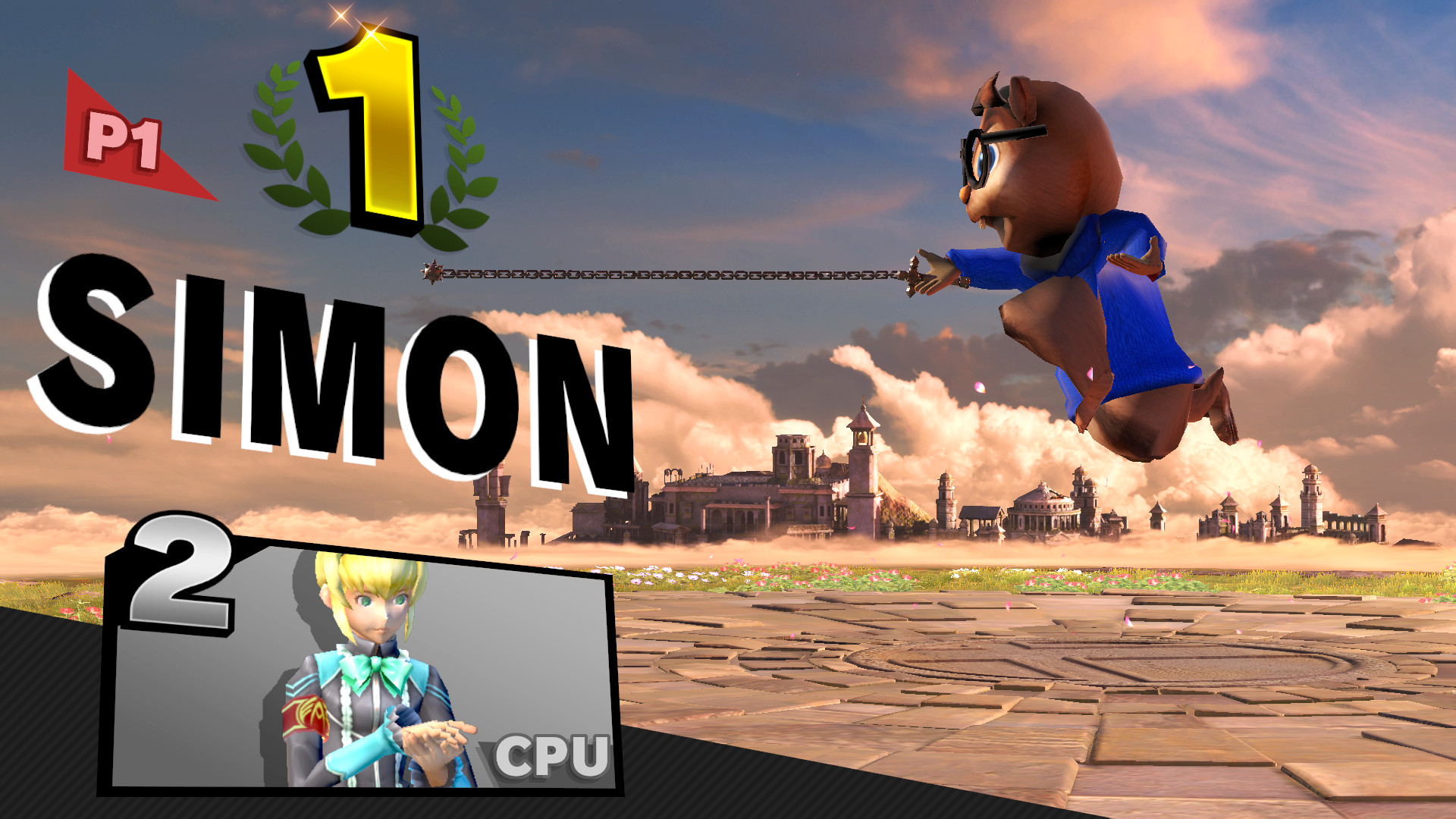 Simon the Chipmunk over Simon (Request) Mod for Super Smash Bros ...