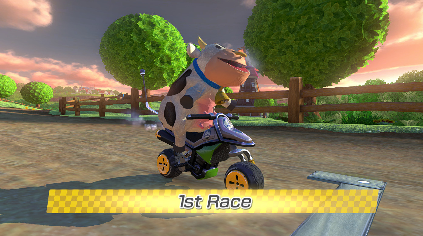 Moo Moo Cow over Morton Mod for Mario Kart 8 Deluxe | MK8D Mods