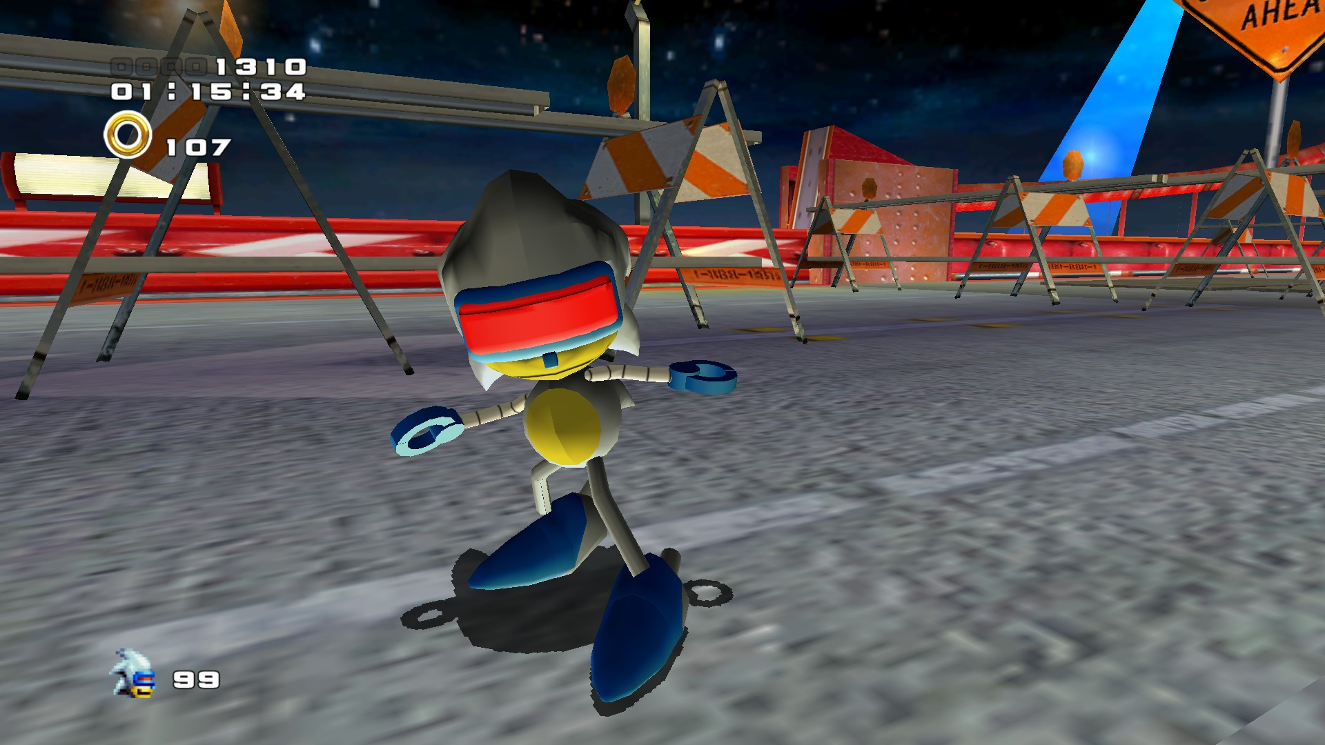 Silver Sonic (game gear) Mod for Sonic Adventure 2 | SA2 Mods