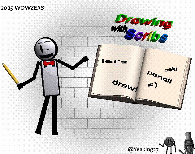 Drawing With Scribs! Mod for Baldi's Basics | Baldi Mods