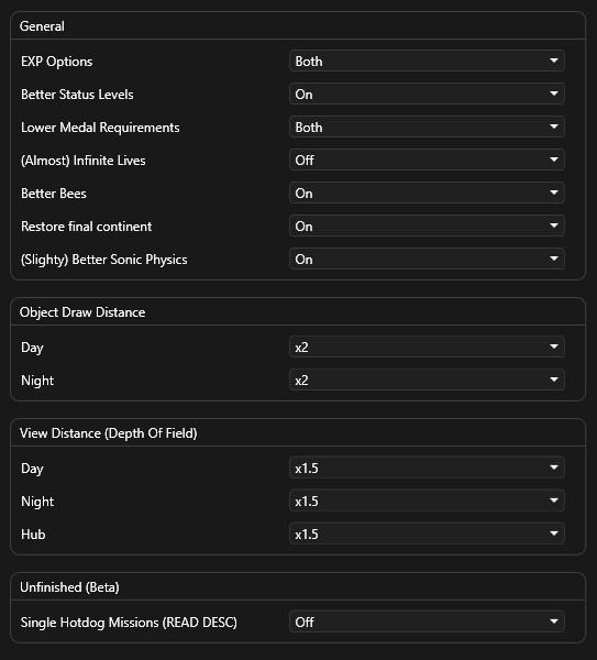Optional Improvements Mod for Unleashed Recompiled | UR Mods