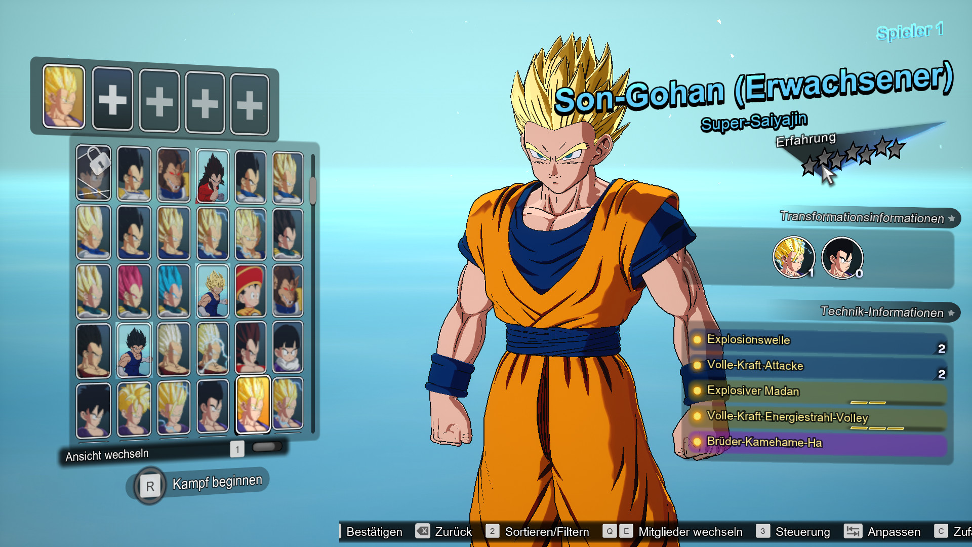 Adult Gohan no bangs costumes Mod for Dragon Ball: Sparking! ZERO ...