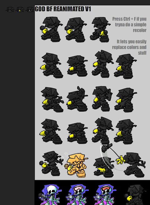 GOD BF recreation (+FLA) Mod for Friday Night Funkin' | FNF Mods