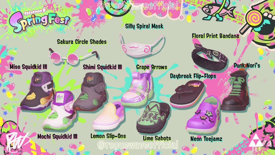 Rouge Wave Springfest Gear Mod for Splatoon 3 | Splatoon 3 Mods