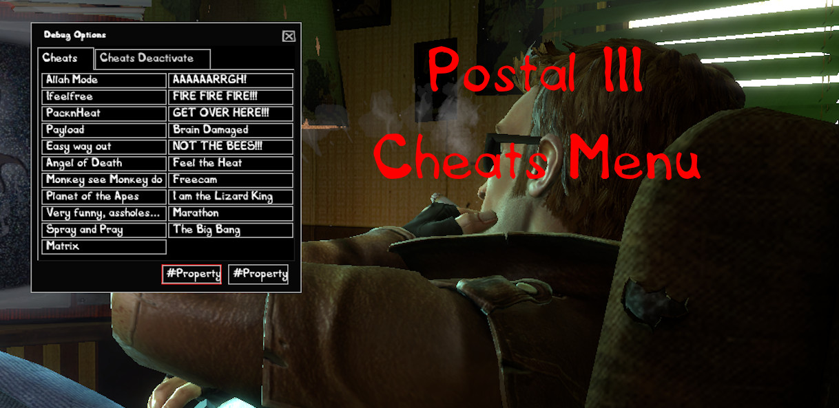 Postal III Cheats Menu Mod for Postal 3 | P3 Mods