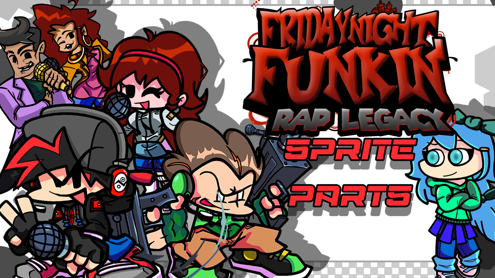 FNF Rap Legacy Sprite Parts Mod for Friday Night Funkin' | FNF Mods