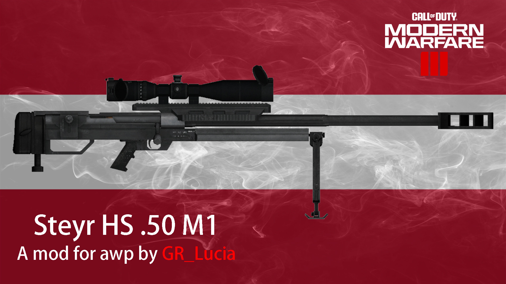 Steyr HS .50 M1 on MW2023 Animation Mod for Counter-Strike 1.6 | CS1.6 Mods