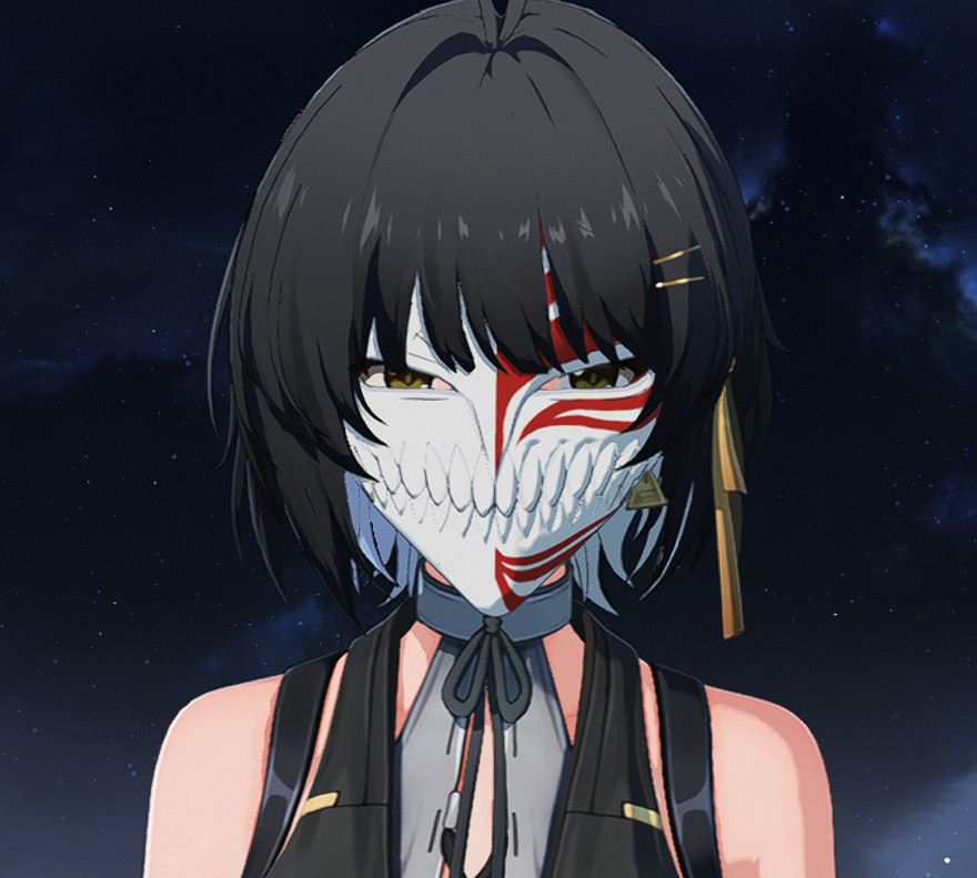 Hollow Mask over Carnivale Mask Mod for Wuthering Waves | WuWa Mods