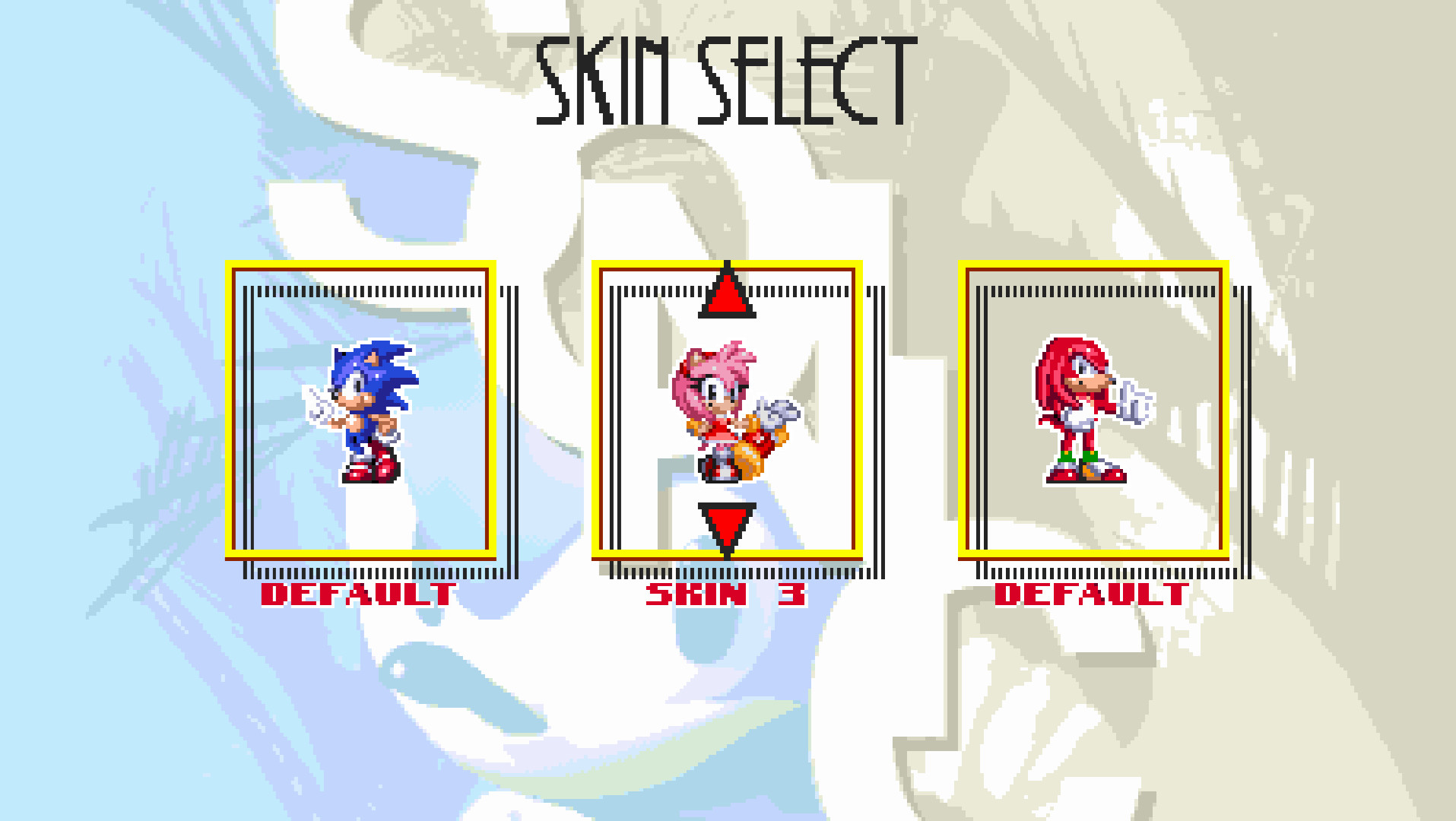 Modgen Modern Amy over Tails for Skin Select Mod for Sonic 3 A.I.R ...