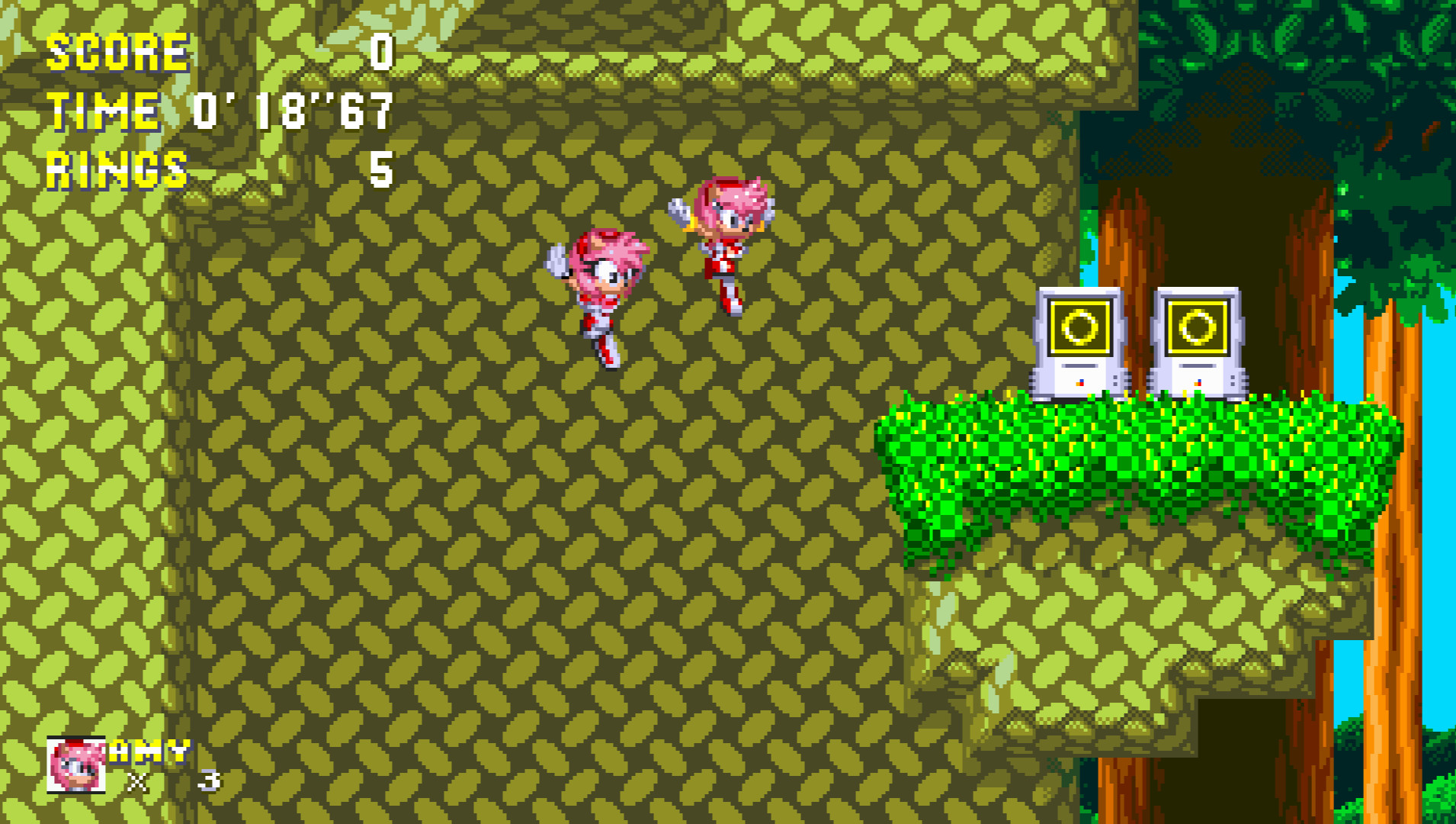 Modgen Modern Amy over Tails for Skin Select Mod for Sonic 3 A.I.R ...