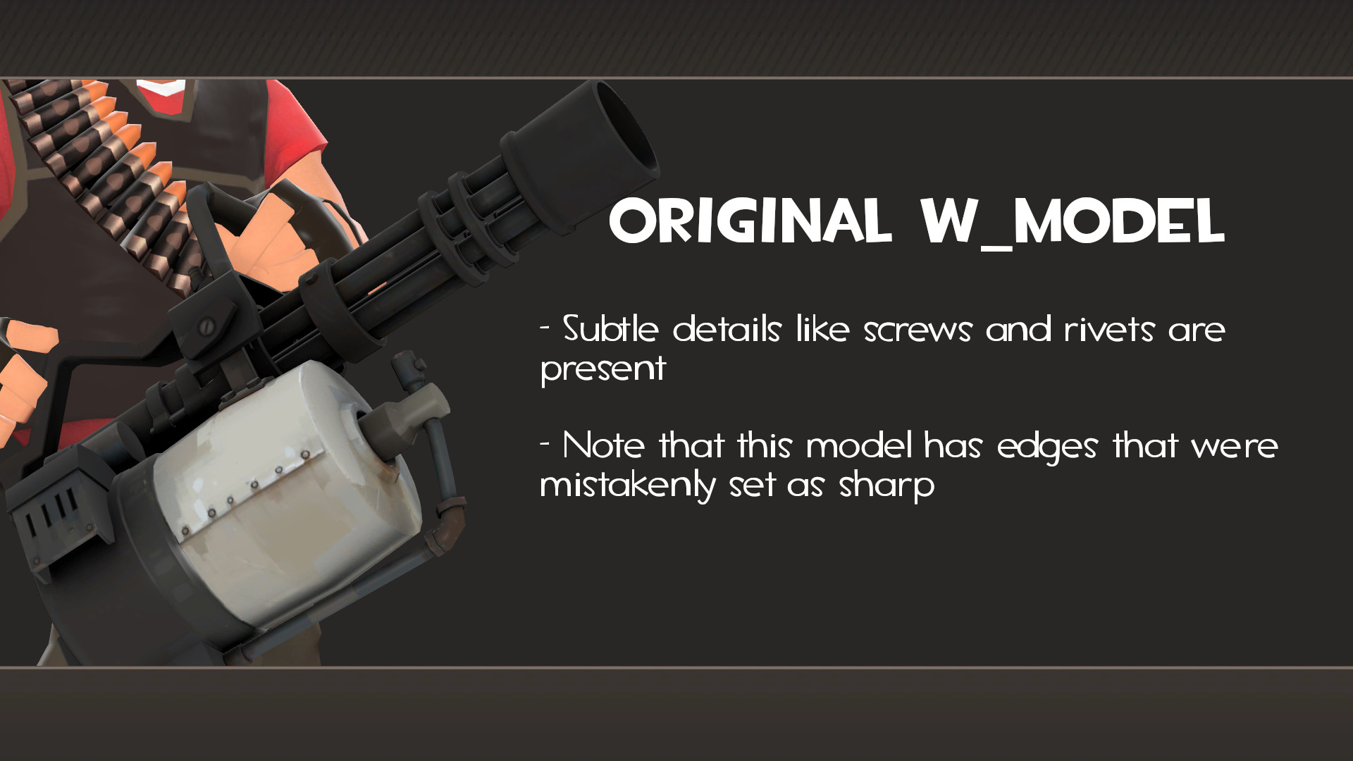 Restored Minigun (+ Natascha) Details Mod for Team Fortress 2 | TF2 Mods