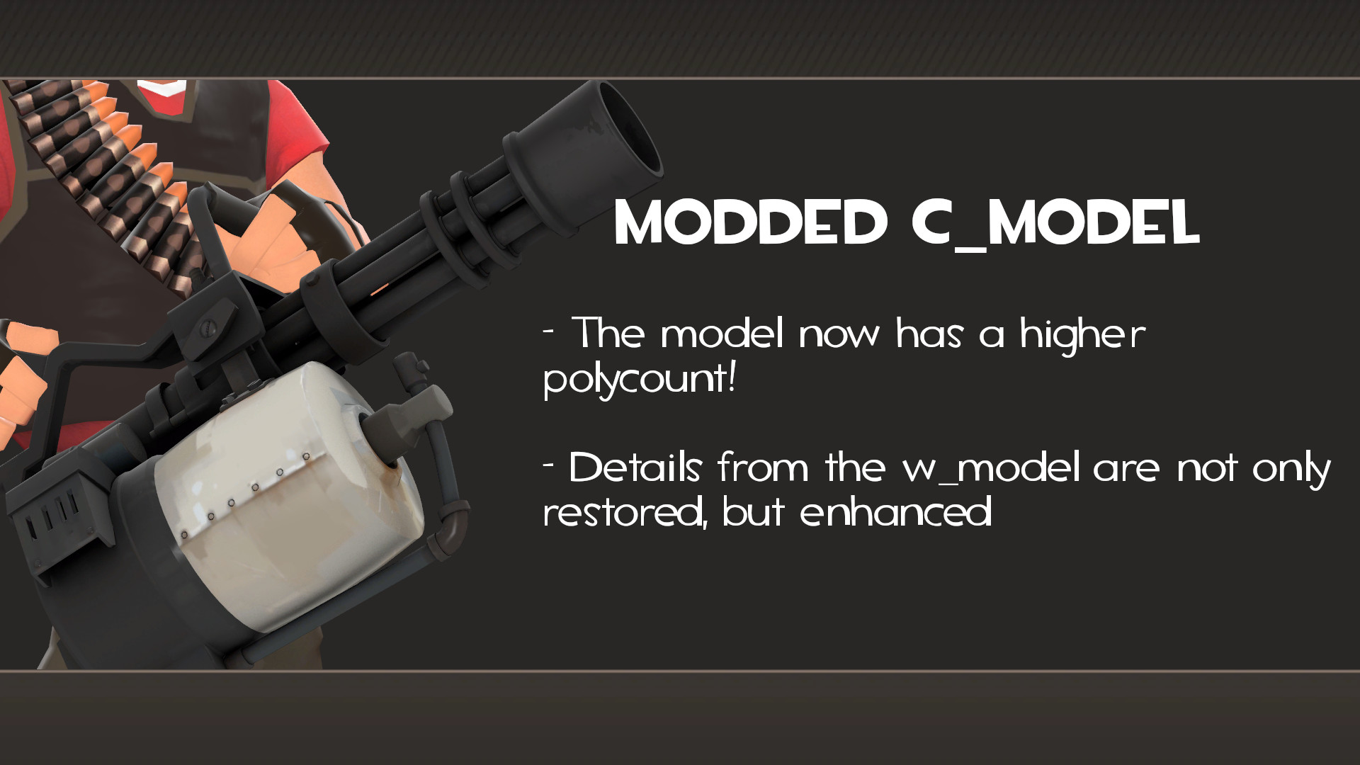 Restored Minigun (+ Natascha) Details Mod for Team Fortress 2 | TF2 Mods
