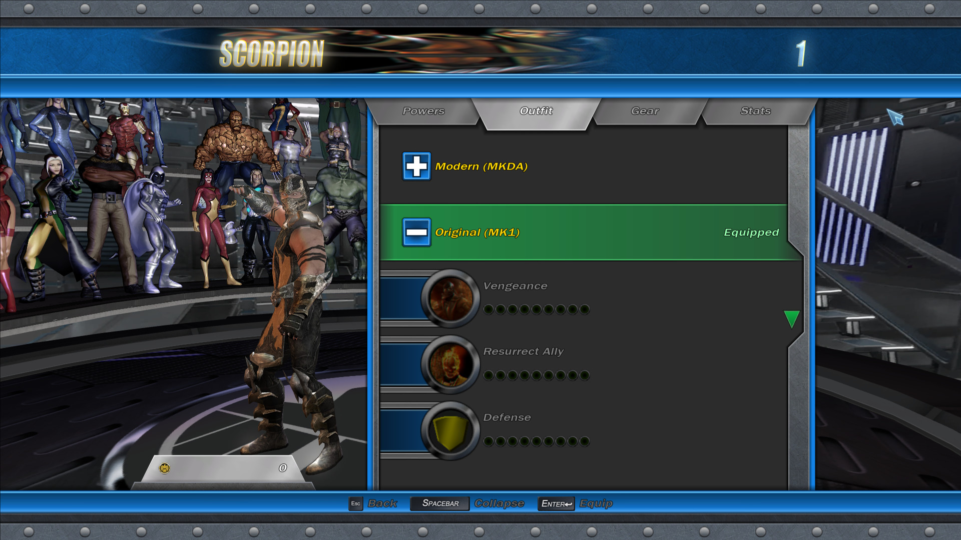Scorpion - Mortal Kombat 9 Mod for Marvel: Ultimate Alliance | MUA Mods