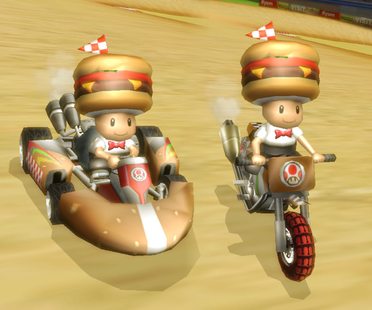 Toad (Burger Bud) in MKWii Mod for Mario Kart Wii | MKWii Mods