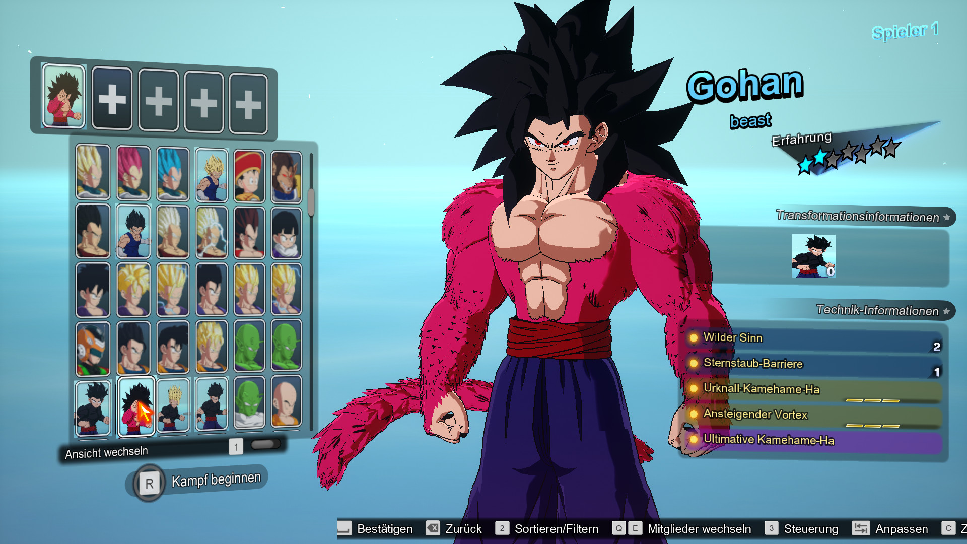 alt. Gohan to Ssj4 WIP Mod for Dragon Ball: Sparking! ZERO | DBSZ Mods