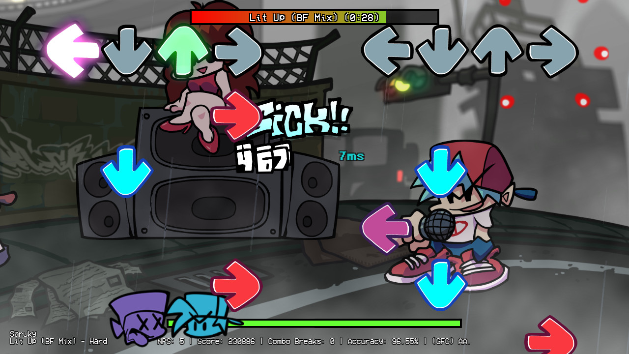 Kade Engine HUD in FNF V-Slice Mod for Friday Night Funkin' | FNF Mods