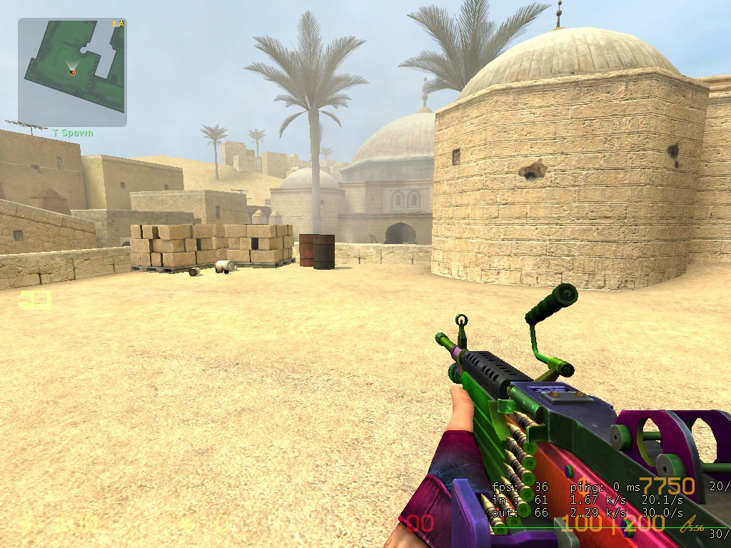 Custom Rainbow Skin for M249 Mod for Counter-Strike: Source | CS:S Mods