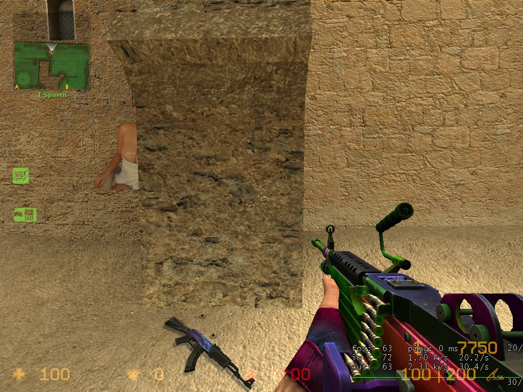 Custom Rainbow Skin for M249 Mod for Counter-Strike: Source | CS:S Mods