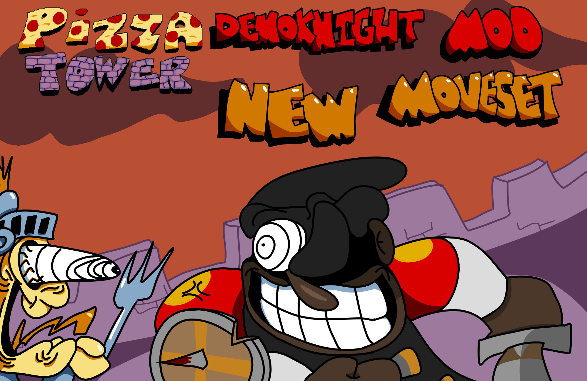 TF2 Pizza Tower Demoknight mod (NEW MOVESET) Mod for Pizza Tower | PT Mods