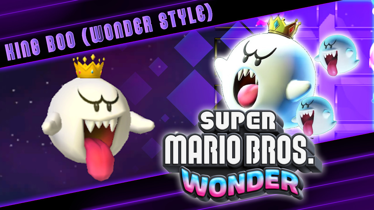 King Boo (Super Mario Wonder) in MKWii Mod for Mario Kart Wii | MKWii Mods