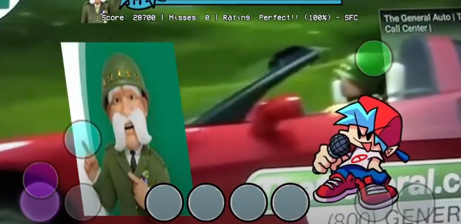 FNF VS. The General Car Insurance Mod for Friday Night Funkin' | FNF Mods