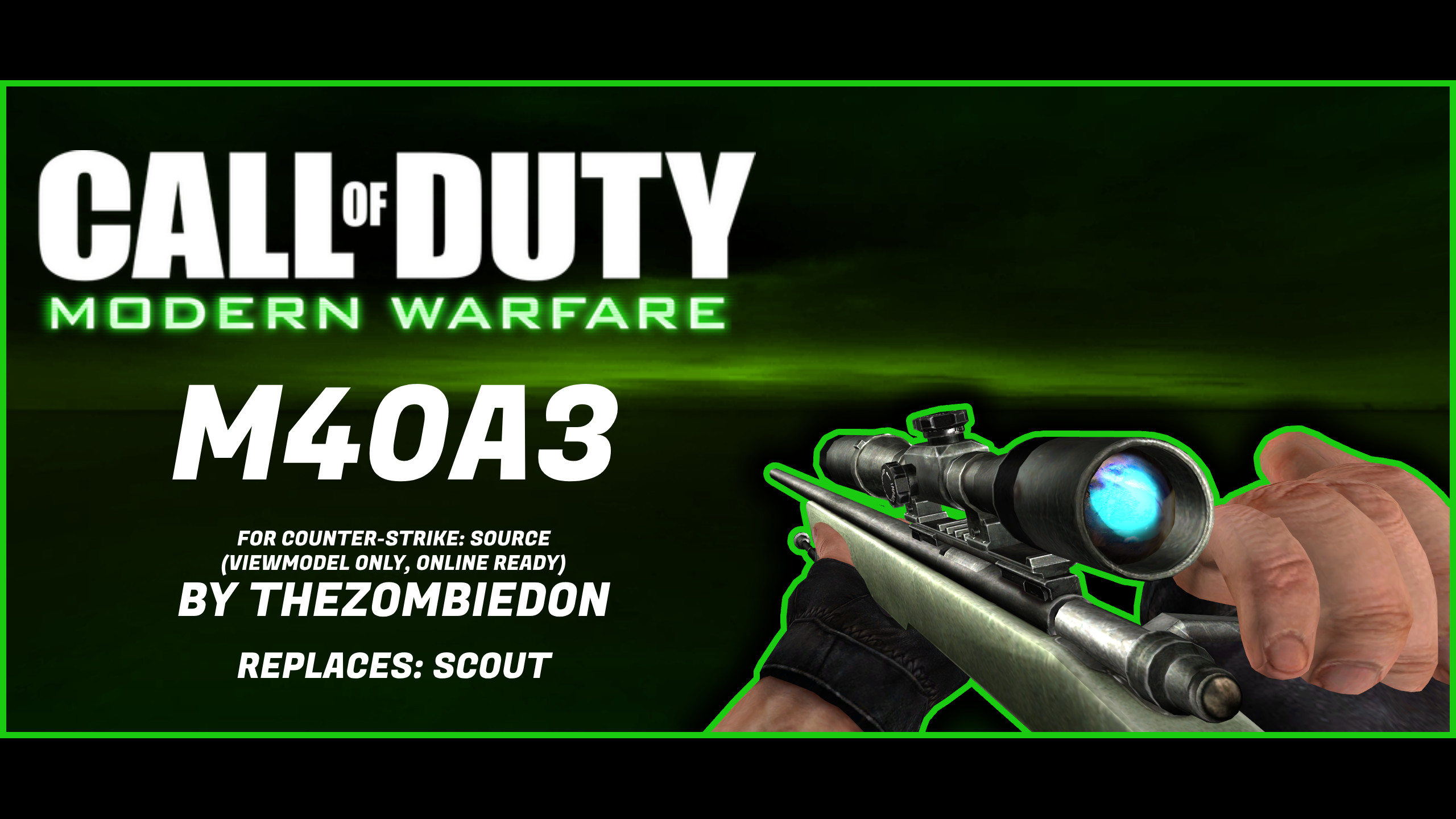 CoD4 MW (2007) M40A3 for Counter-Strike: Source Mod for Counter-Strike ...