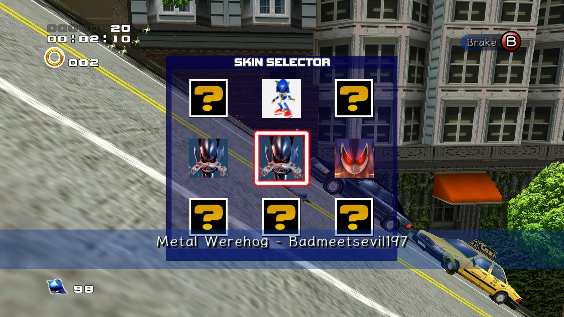 Metal werehog Mod for Sonic Adventure 2 | SA2 Mods