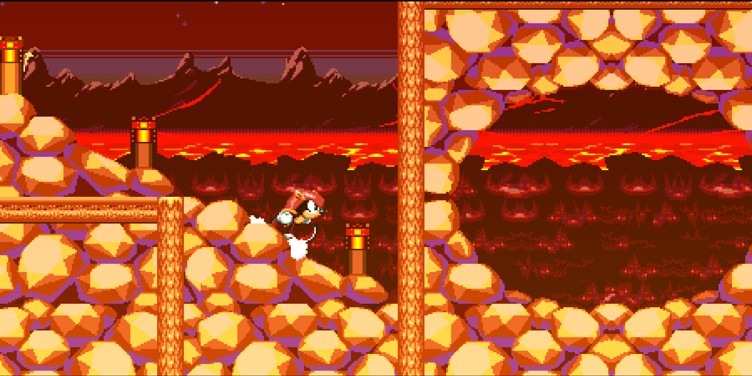 Encore Lava Reef Act 1 Palette Mod for Sonic 3 A.I.R. | S3AIR Mods