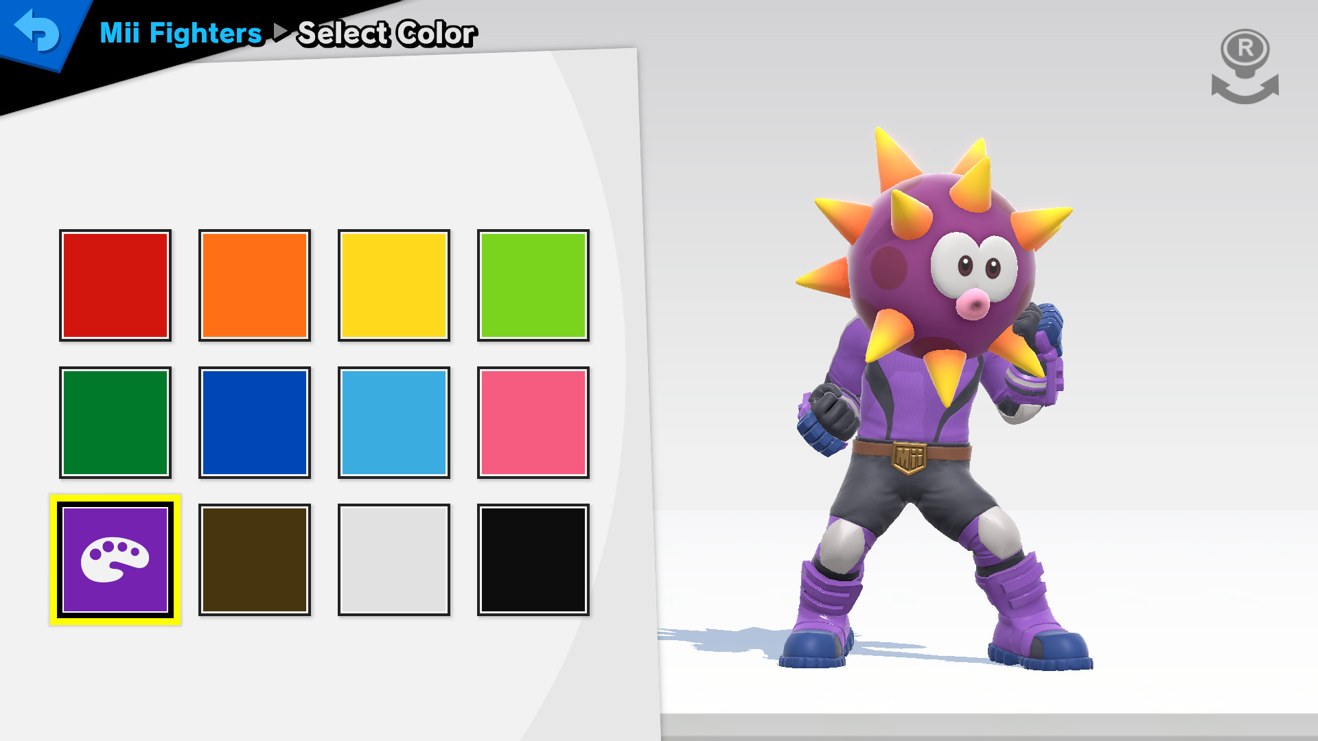Urchin Mii Hat (Black Knight Purple) Mod for Super Smash Bros. Ultimate ...