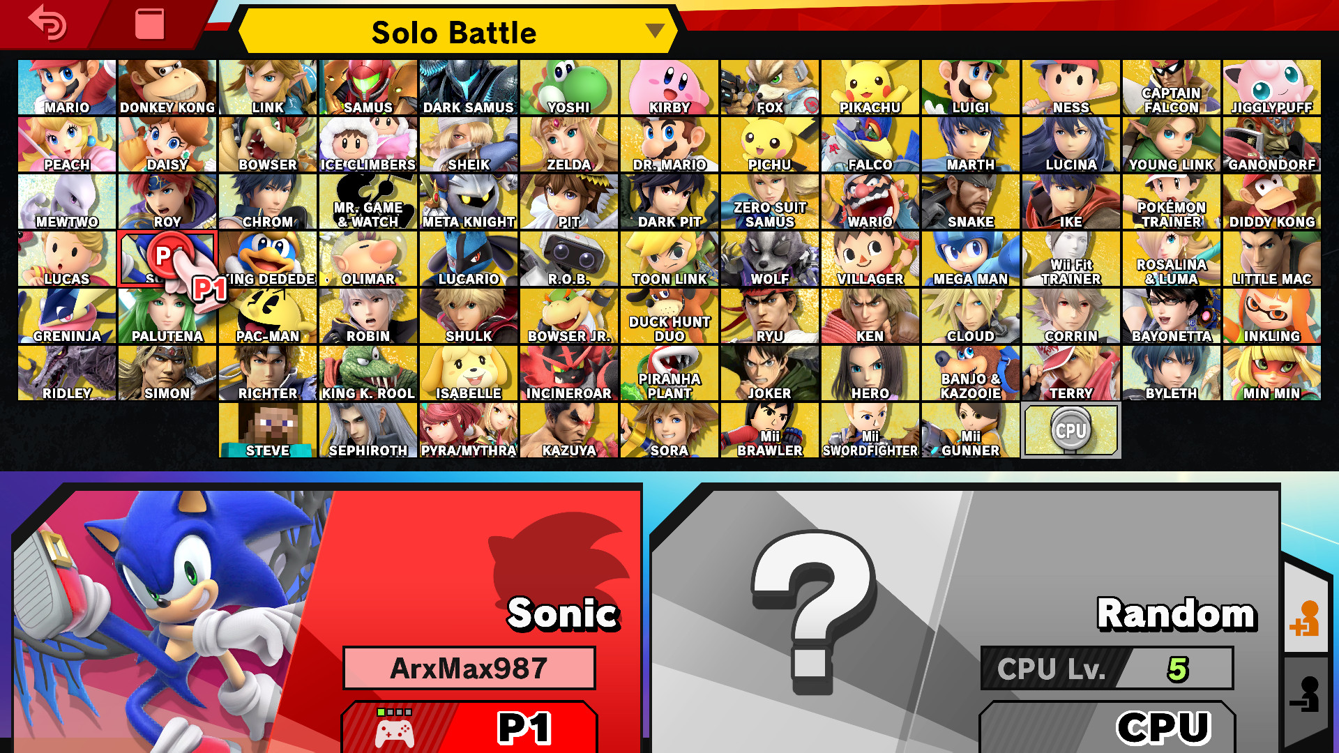 Doom Sonic Mod for Super Smash Bros. Ultimate | SSBU Mods