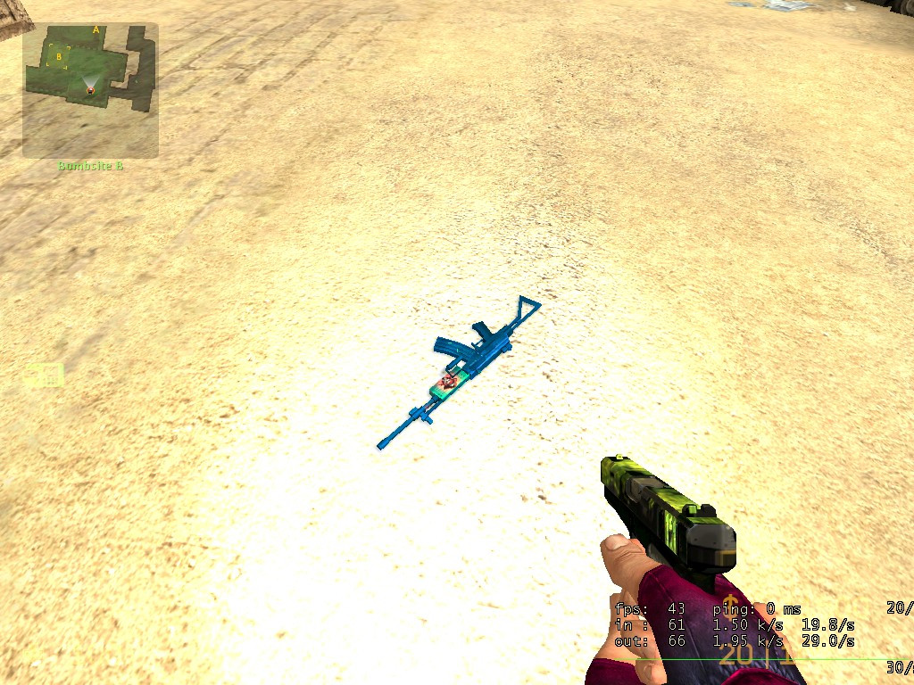 Stylish Blue-Green Galil Mod for Counter-Strike: Source | CS:S Mods