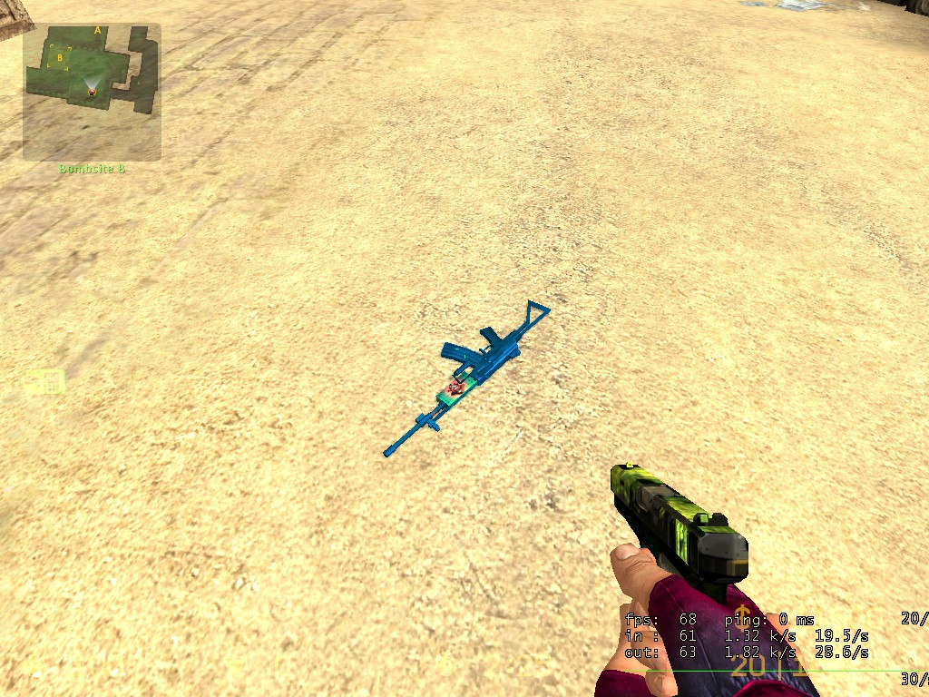 Stylish Blue-Green Galil Mod for Counter-Strike: Source | CS:S Mods