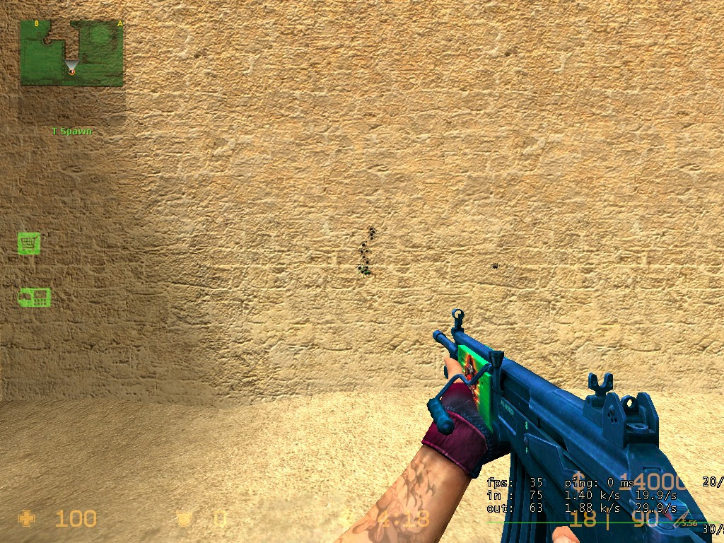 Stylish Blue-Green Galil Mod for Counter-Strike: Source | CS:S Mods