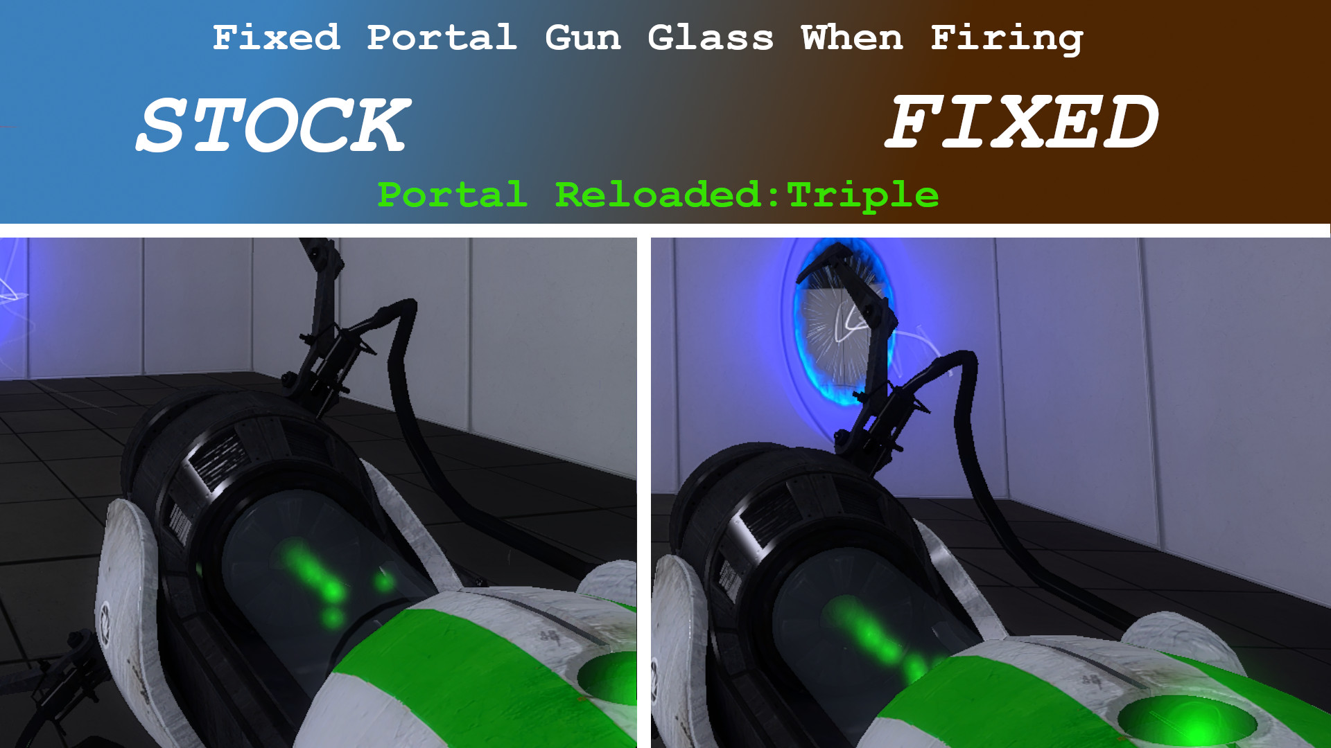 Portal 2: Base Portalgun Viewmodel Fixes Mod for Portal 2 | P2 Mods