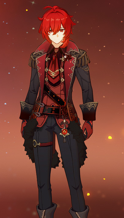 Diluc Darknight Hero REWORKED Mod for Genshin Impact | GI Mods