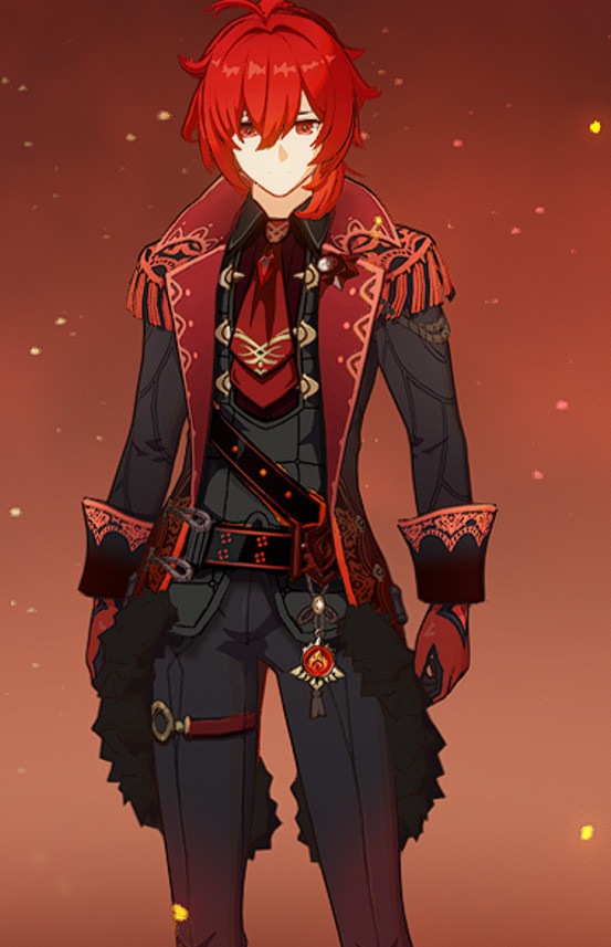 Diluc Darknight Hero REWORKED Mod for Genshin Impact | GI Mods