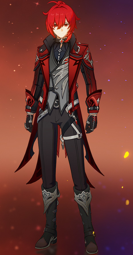 Diluc Darknight Hero REWORKED Mod for Genshin Impact | GI Mods