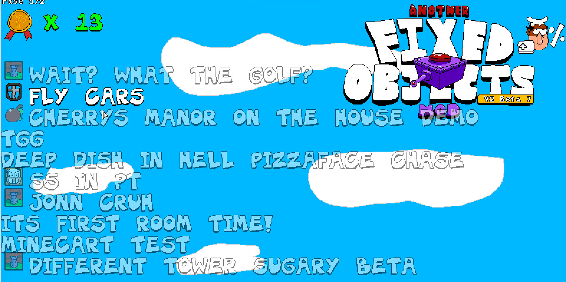 fly car Mod for Pizza Tower | PT Mods