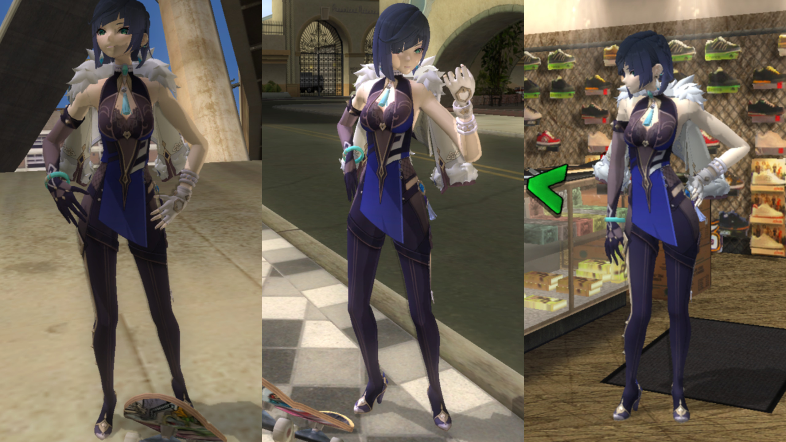 Yelan from Genshin Impact Mod for Tony Hawk's American Wasteland | THAW ...