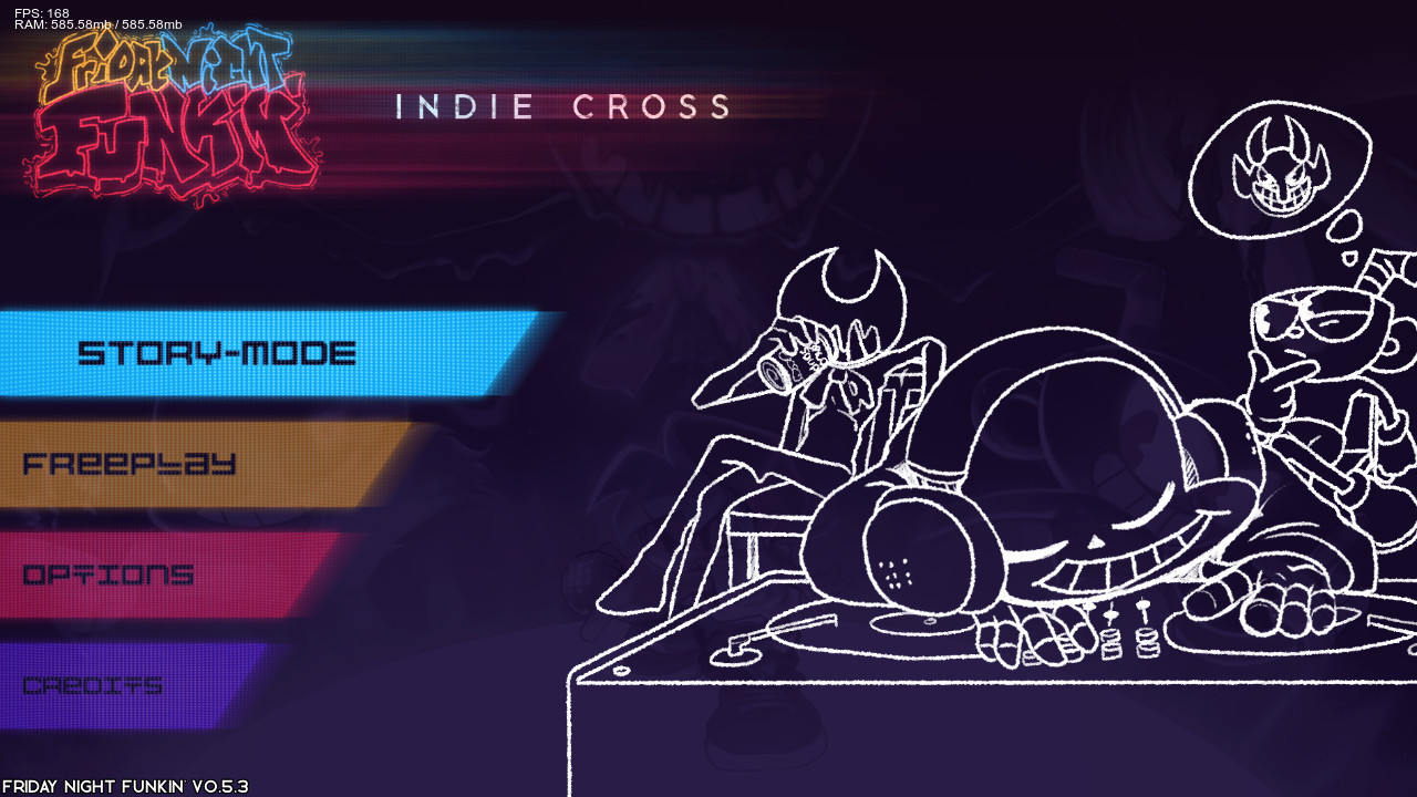 Indie Cross V-Slice Port Mod for Friday Night Funkin' | FNF Mods