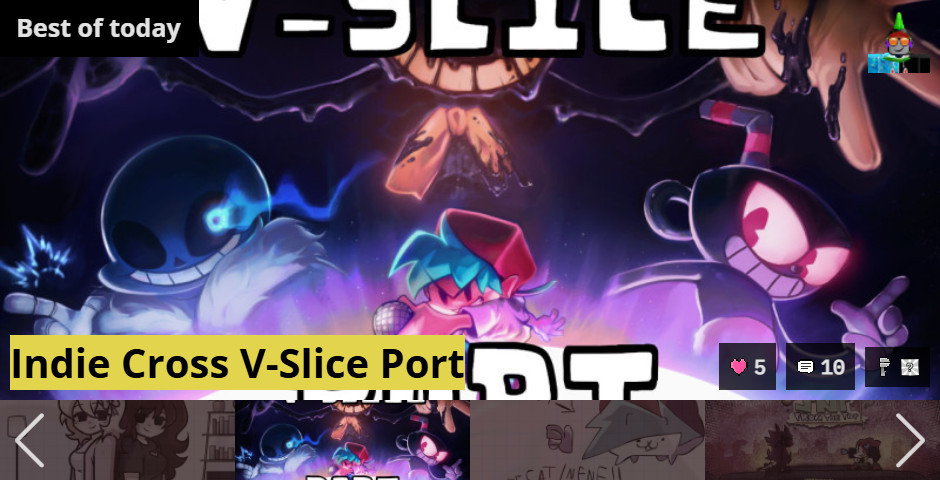 Indie Cross V-Slice Port Mod for Friday Night Funkin' | FNF Mods
