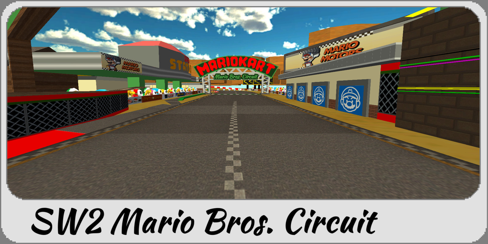SW2 Mario Bros. Circuit + R version Mod for Mario Kart Wii | MKWii Mods