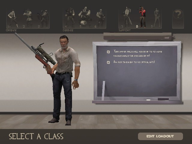 rick grimes Mod for Team Fortress 2 | TF2 Mods