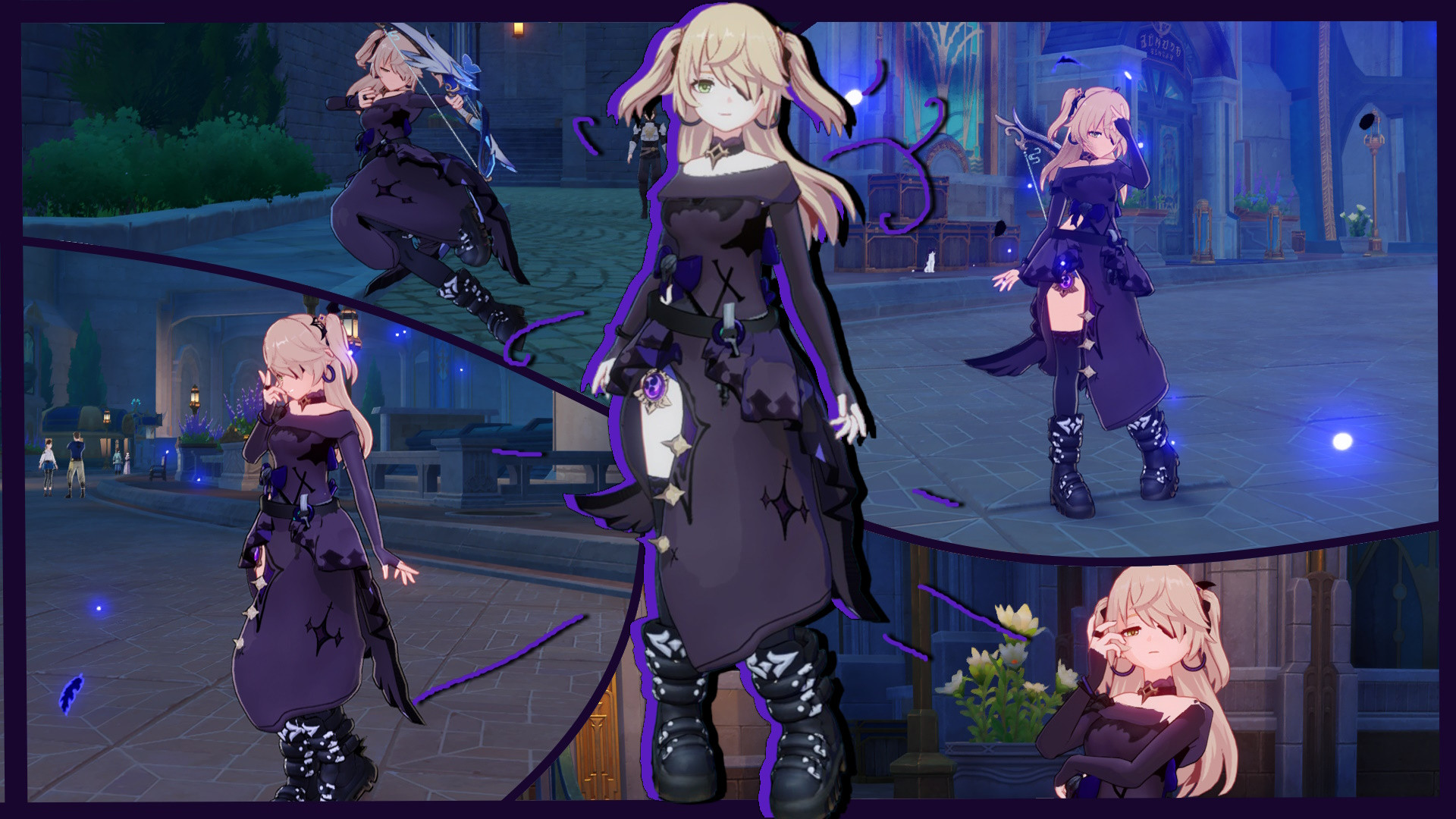 Gotische Prinzessin Fischl (short hair toggle!) Mod for Genshin Impact ...