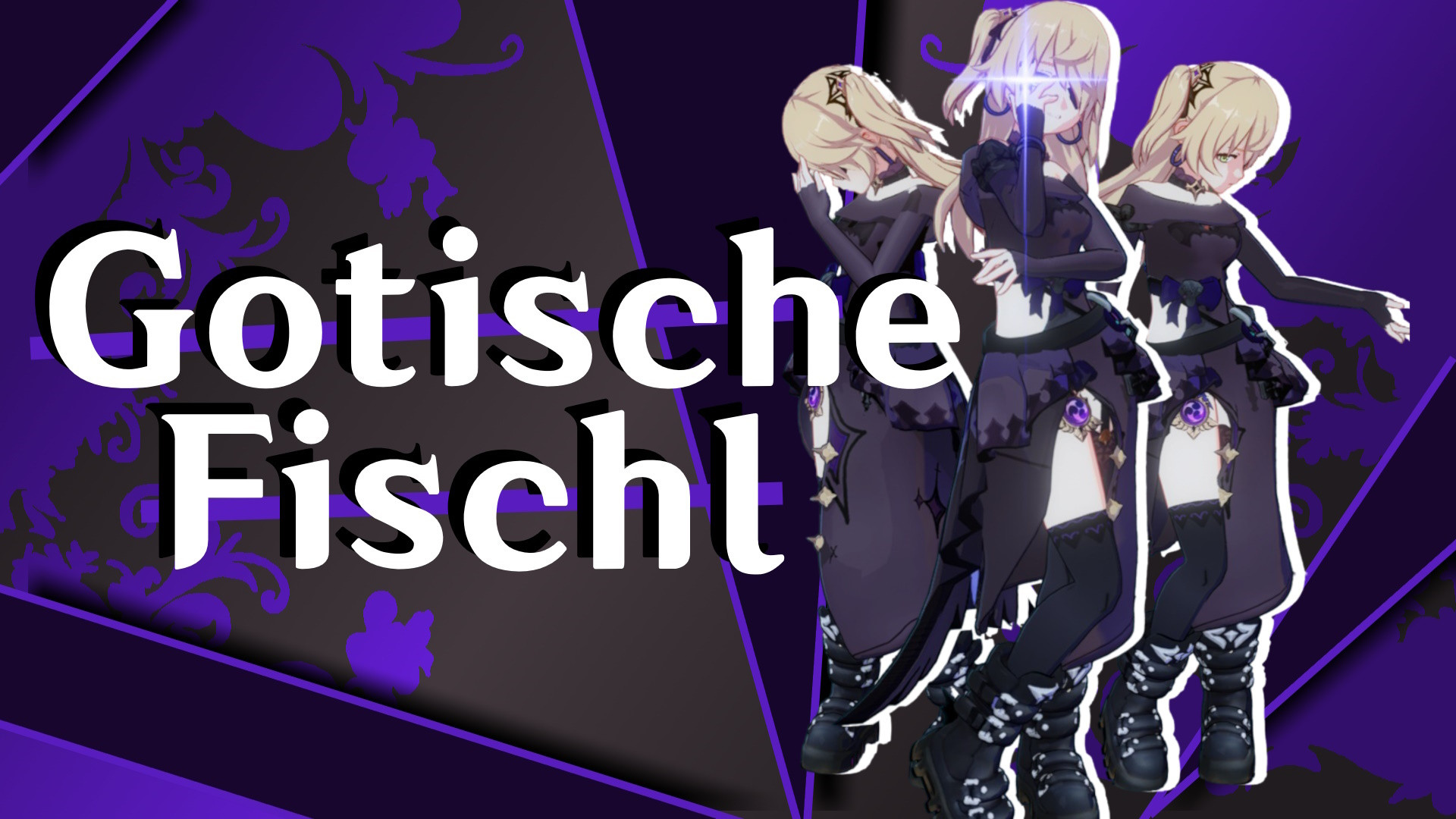 Gotische Prinzessin Fischl (short hair toggle!) Mod for Genshin Impact ...