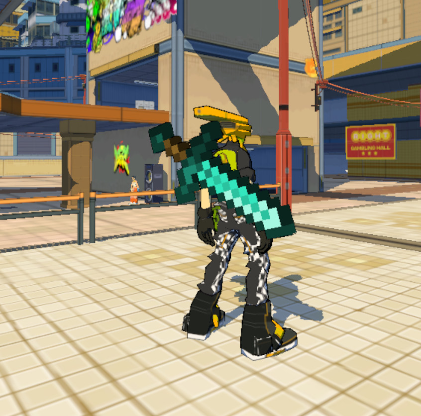 Minecraft Sword Board Mod for Bomb Rush Cyberfunk | BRC Mods
