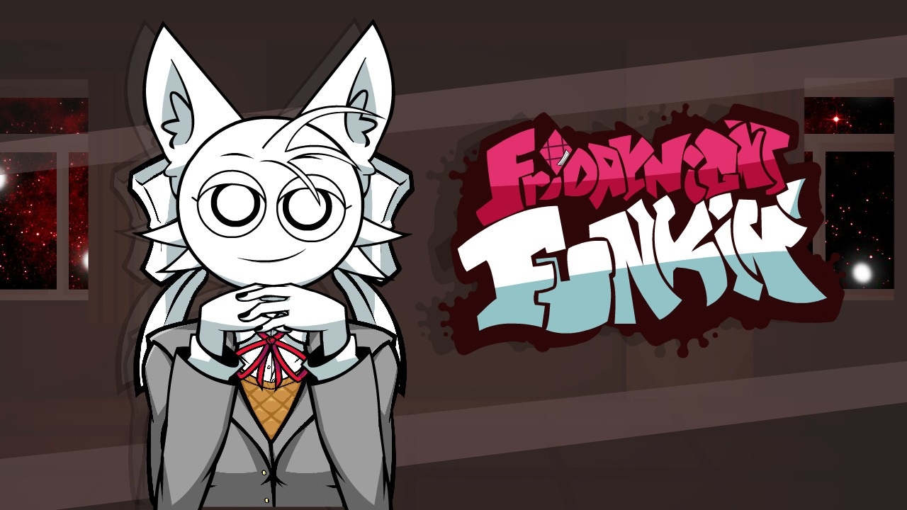 Wenda over Monika Mod for Friday Night Funkin' | FNF Mods